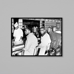Greensboro Sit-in Photo: Black History, Civil Rights Movement (digital ...
