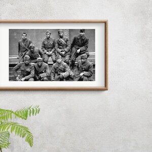 Harlem Hellfighters African American Poster, Black and White 1919 WWI ...