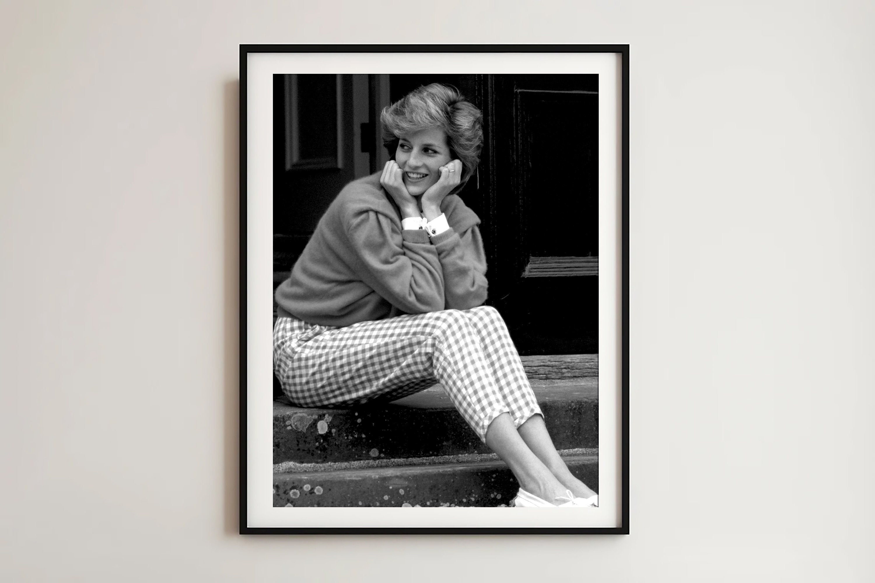 Princess Diana Print, Black and White, Princess Diana Iconic Print ...