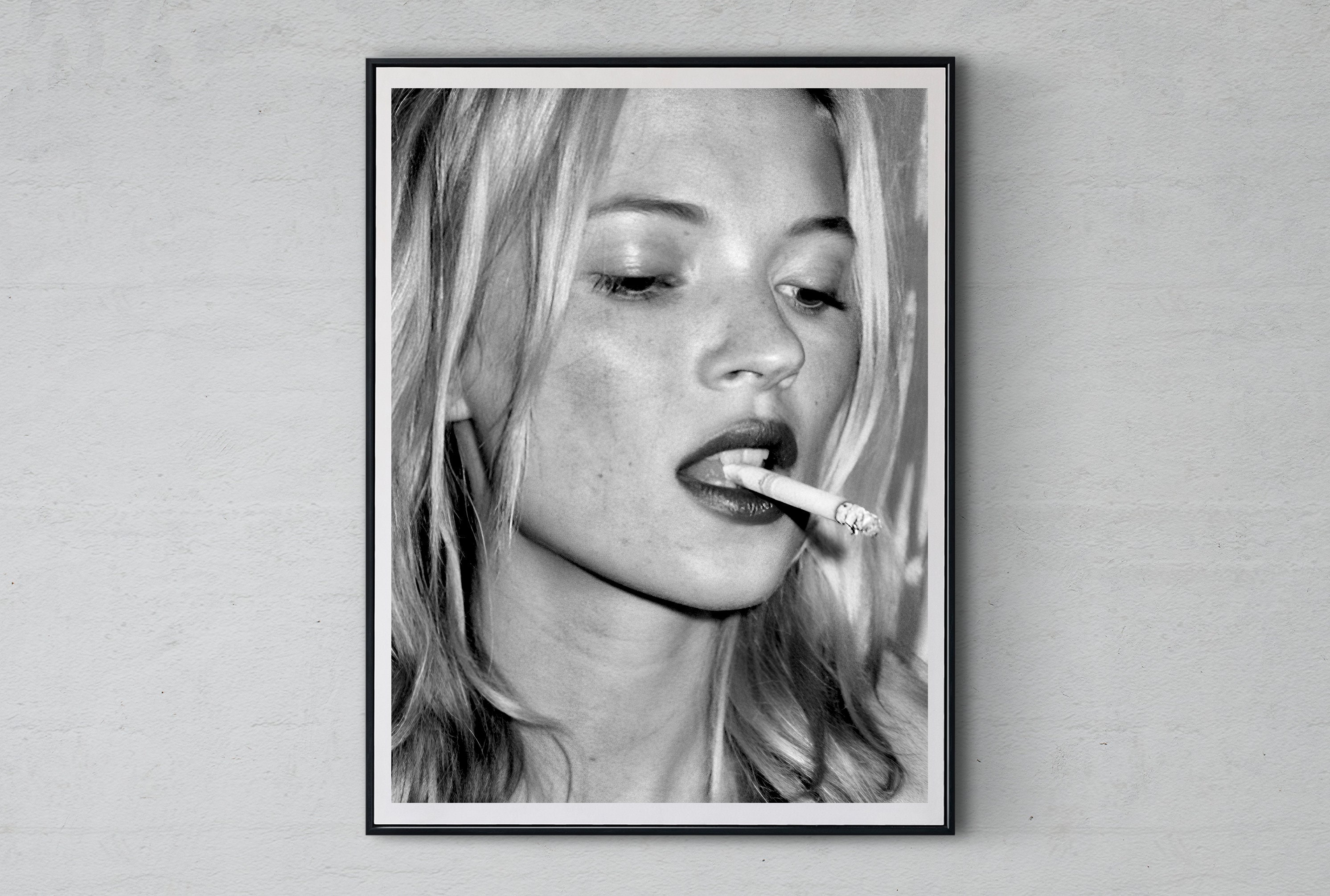Kate Moss Smoking Poster, Kate Moss Print, Digital Download, Feminist ...