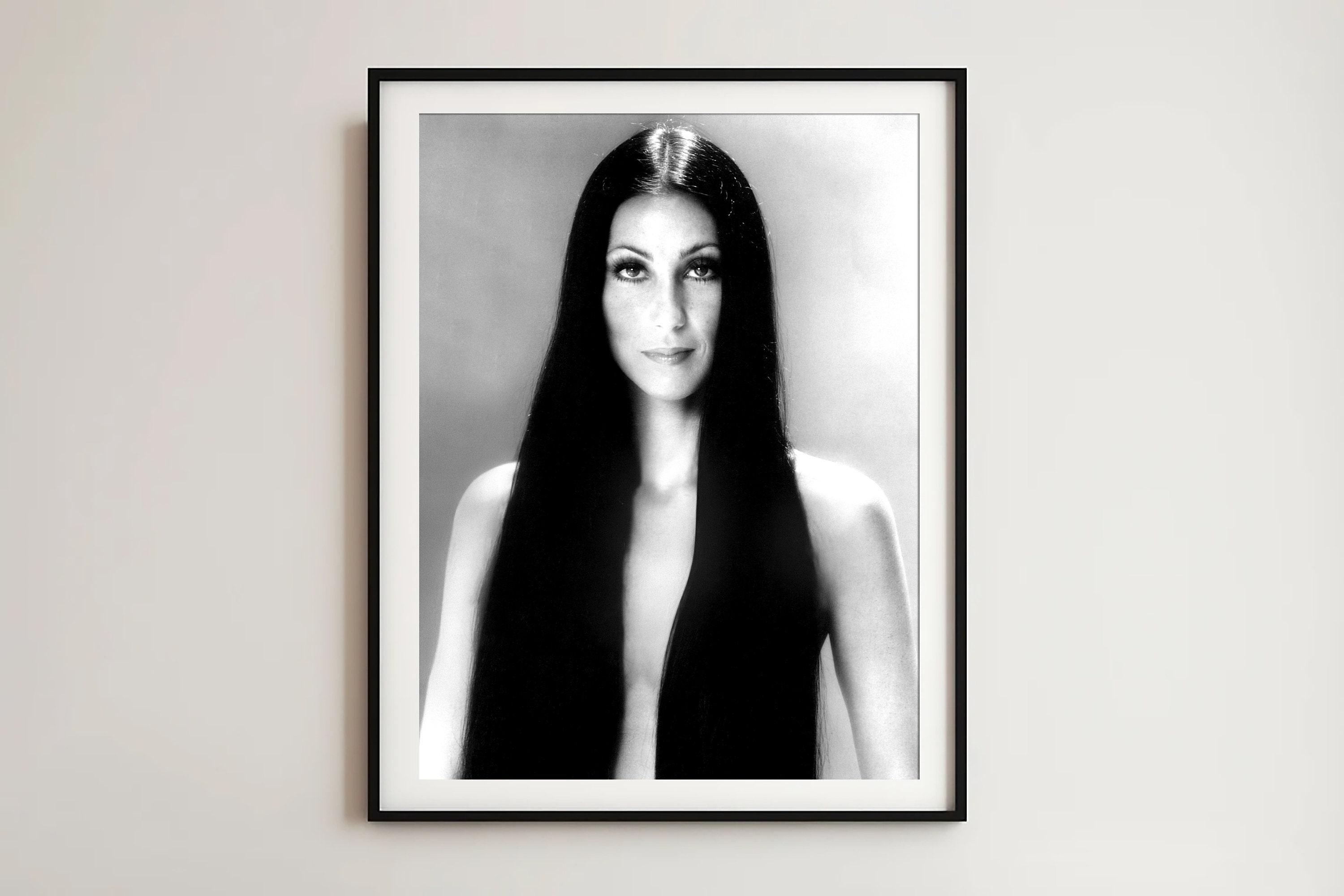 Cher Poster, Black and White, Vintage Photo, Feminist Poster, Wall Art ...