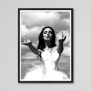 Feminist Middle Finger Art Print: Girl Power Vintage Poster (digital ...