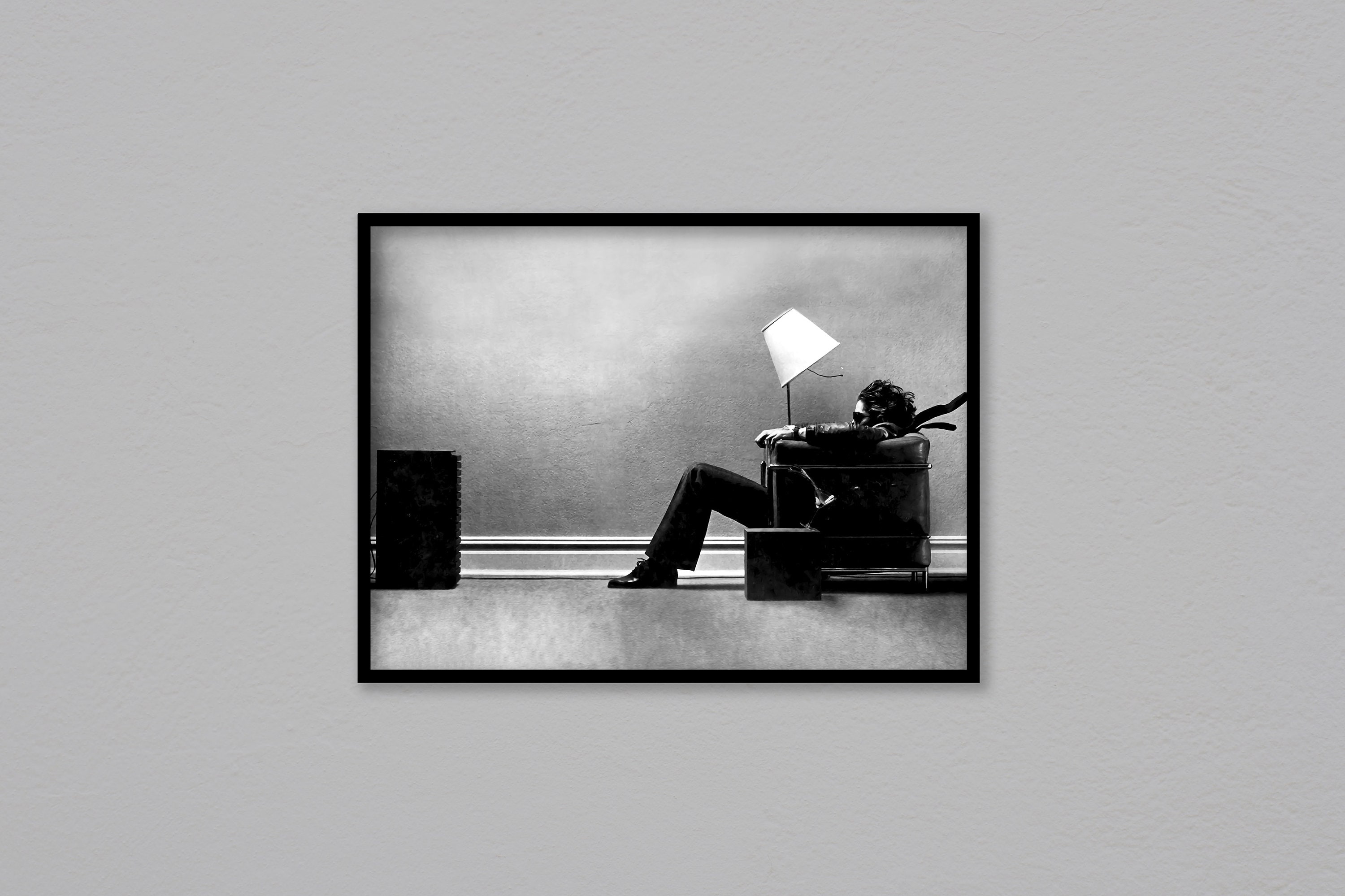 Blown-away Guy Black and White Print, Maxell Ad 1979 by Steve Steigman ...