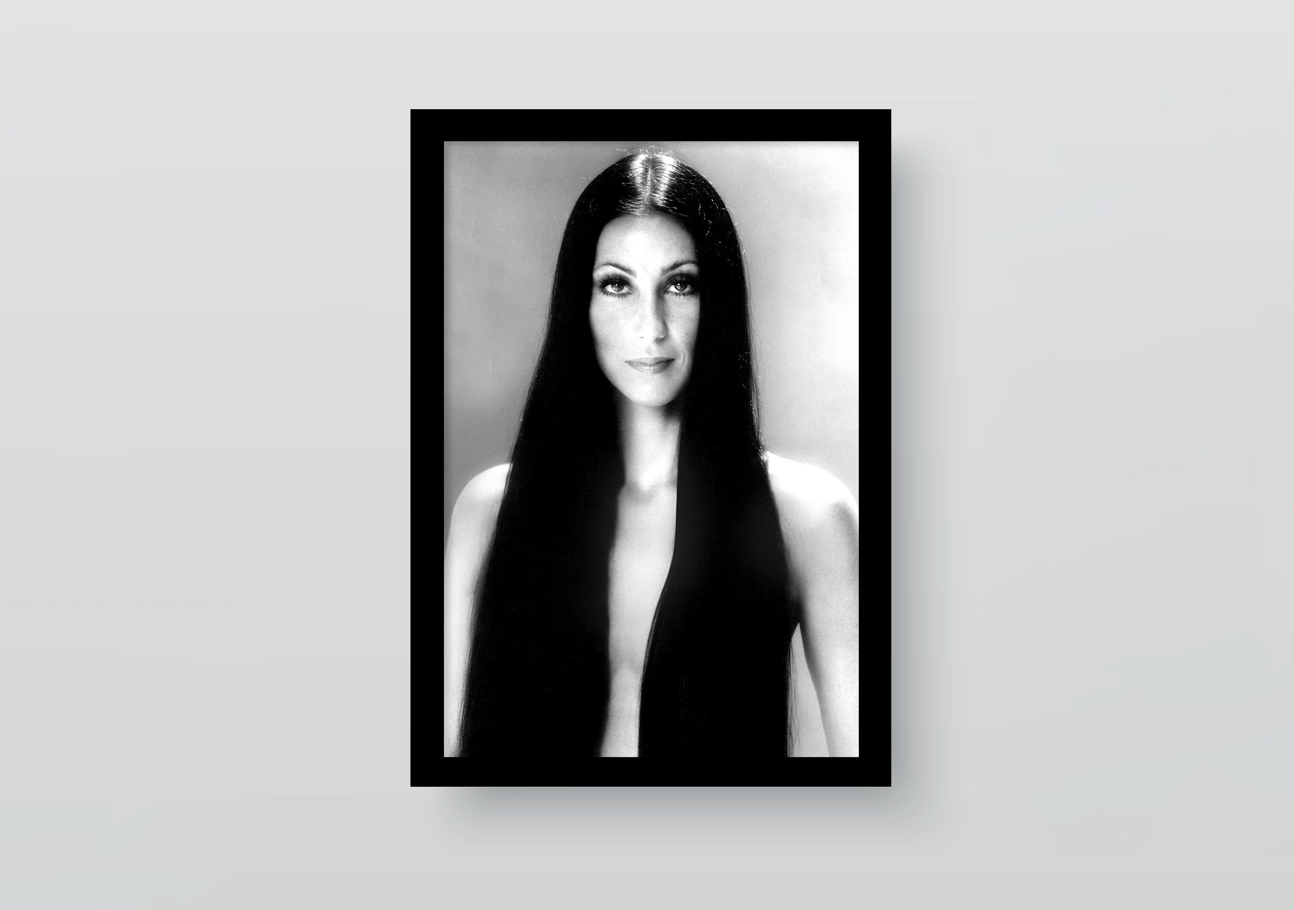Cher Poster, Black and White, Vintage Photo, Feminist Poster, Wall Art ...