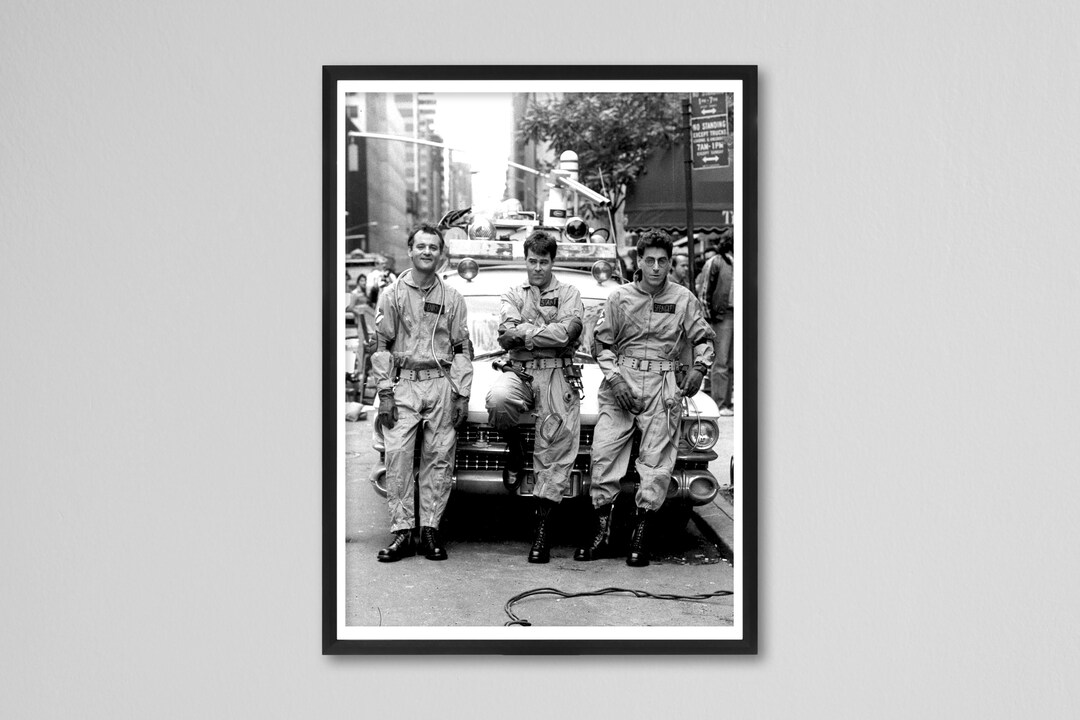 Ghostbusters Retro Movie Poster - Original Cast - High Quality Print ...