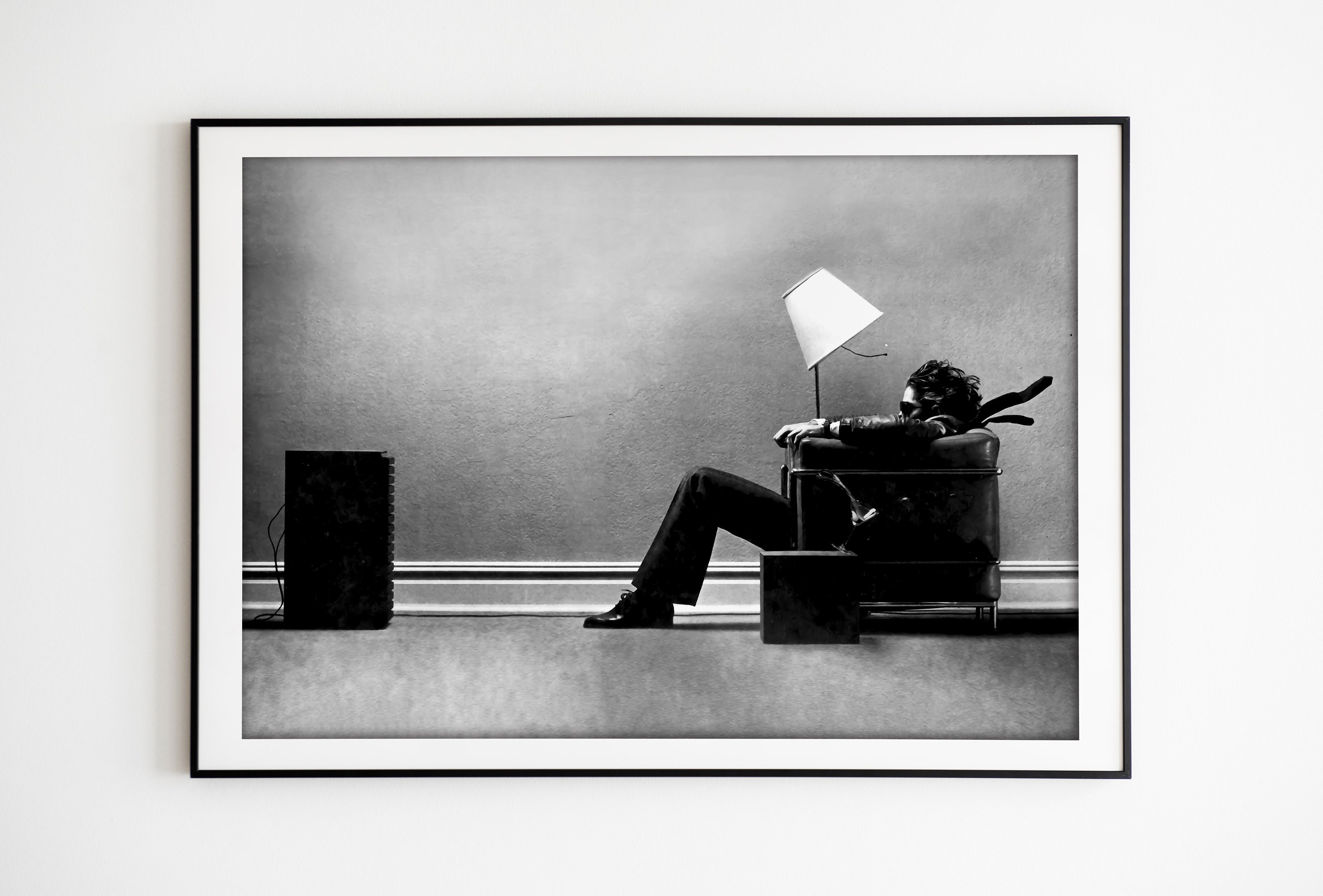 Blown Away Guy Black And White Print Maxell Ad 1979 By Steve Steigman Vintage Print Bedroom