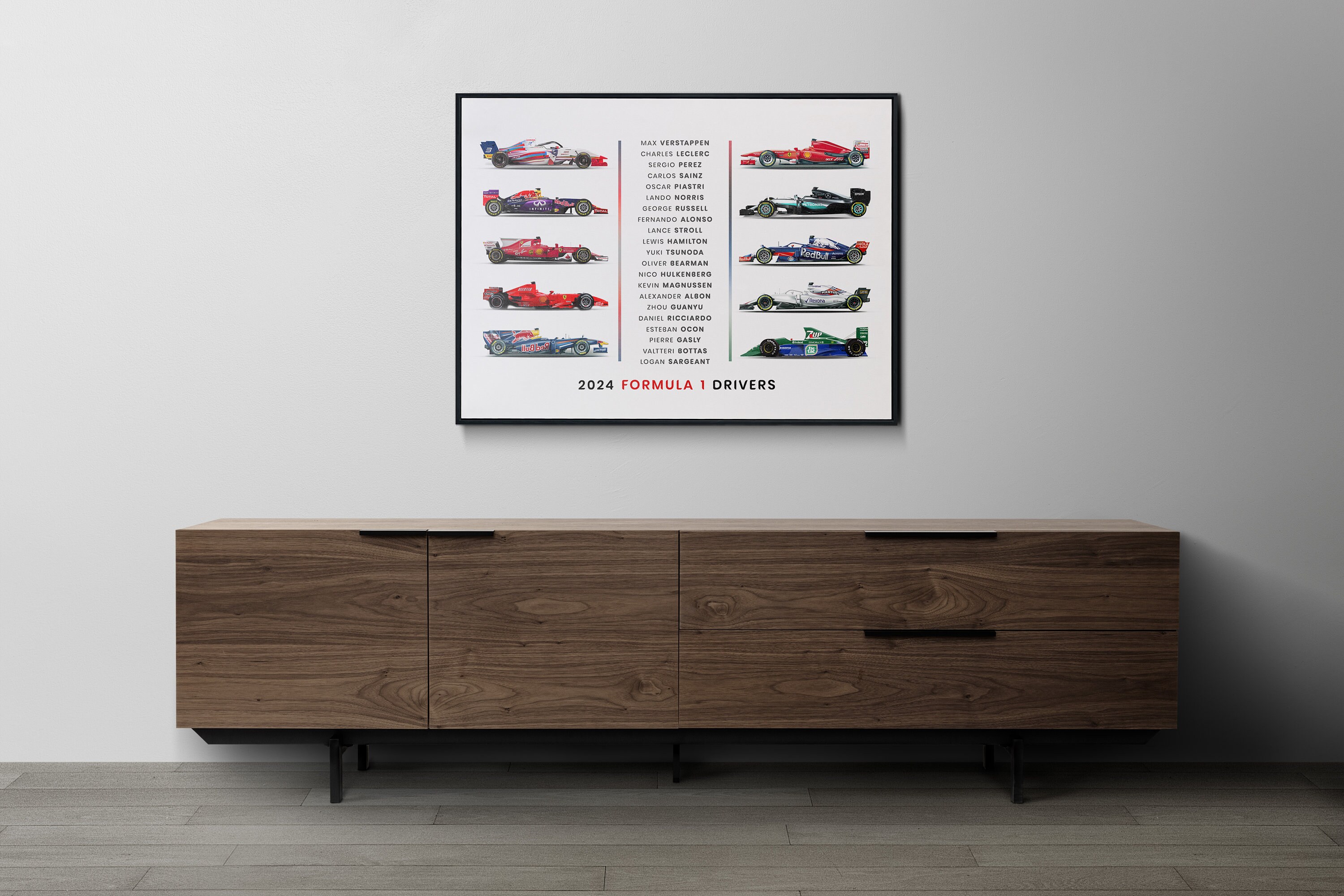 2024 Formula 1 Drivers Poster: F1 Car Wall Art (digital Download) - Etsy