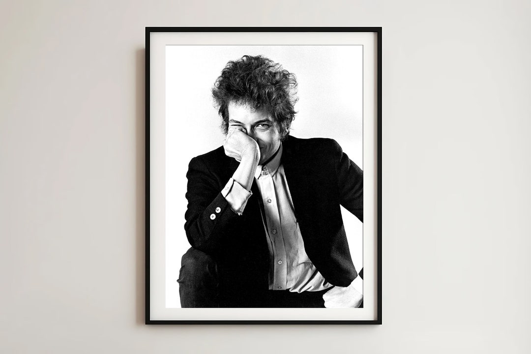 Bob Dylan Poster, Black and White, Bob Dylan Wall Art, Bob Dylan Print ...