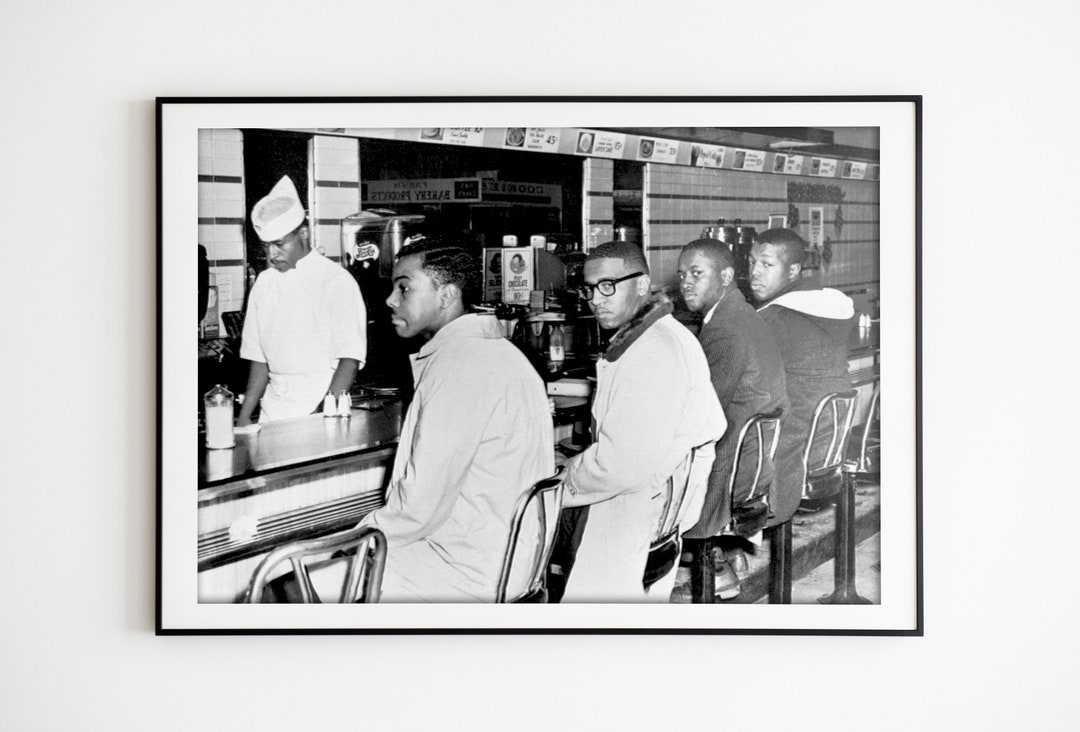 Greensboro Sit-in Photo: Black History, Civil Rights Movement (digital ...