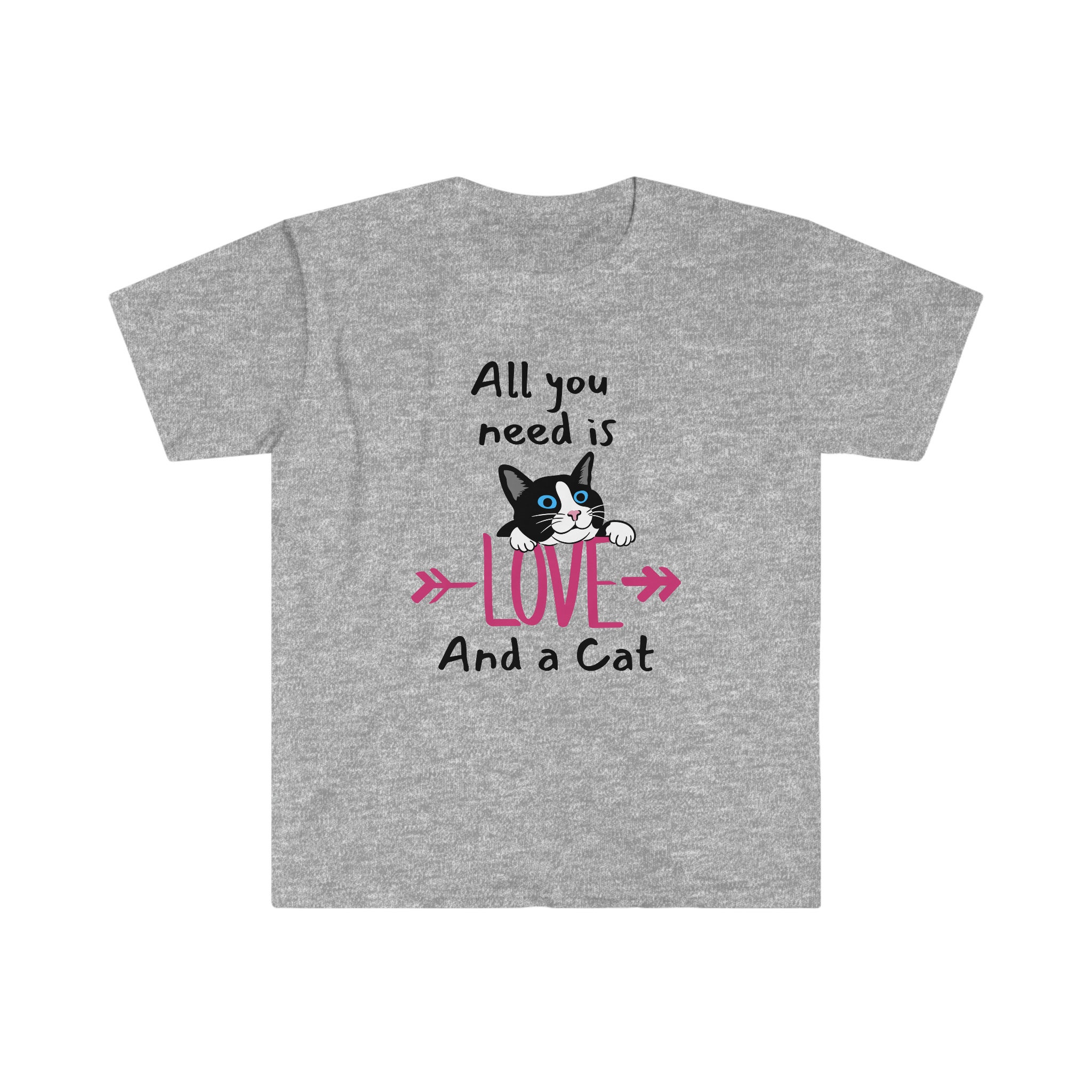 All You Need is Love and a Cat T-shirt Cute Cat Lover Gift - Etsy