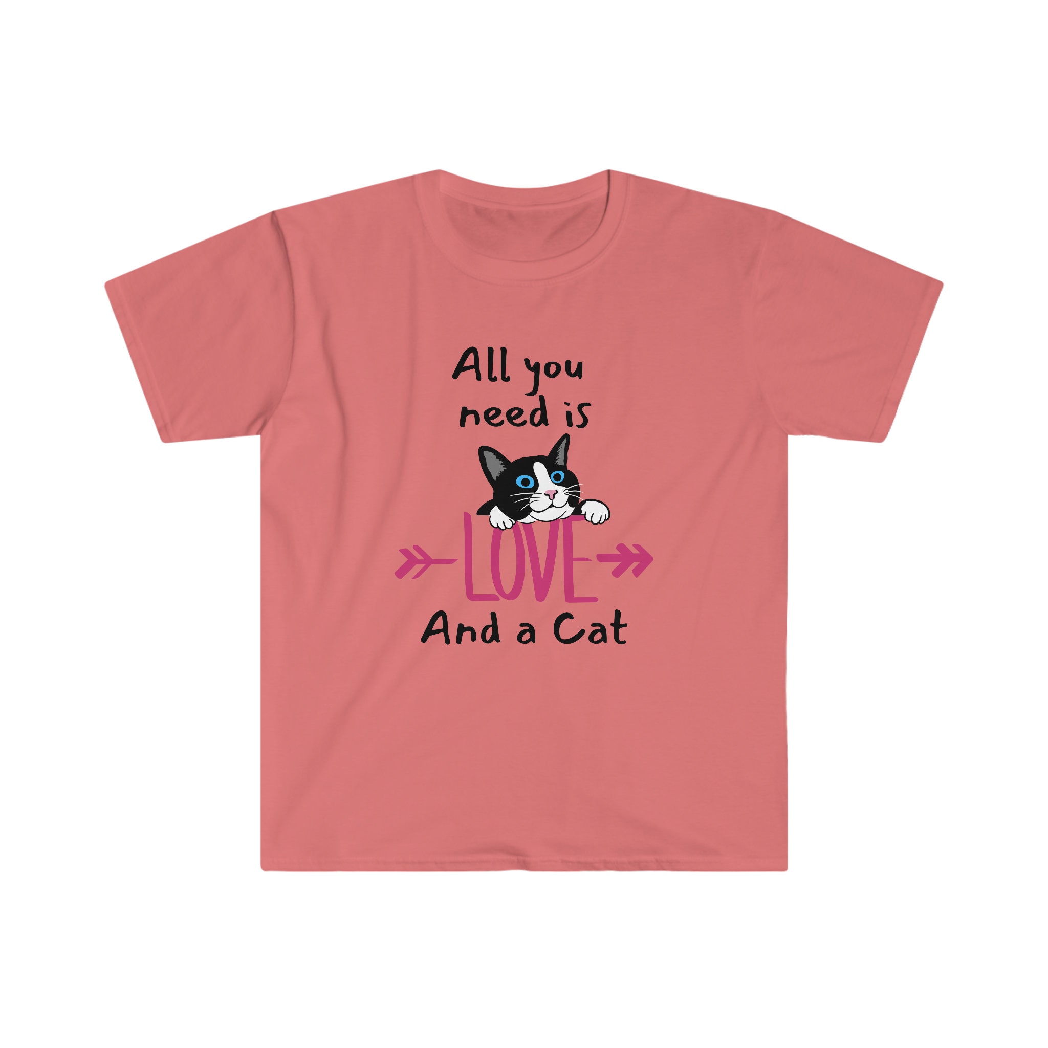 All You Need is Love and a Cat T-shirt Cute Cat Lover Gift - Etsy