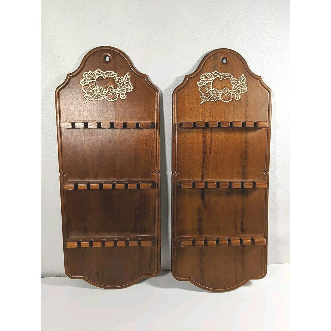 Spoon Display Racks Handcrafted for Collectible Souvenir Spoons 18 ...