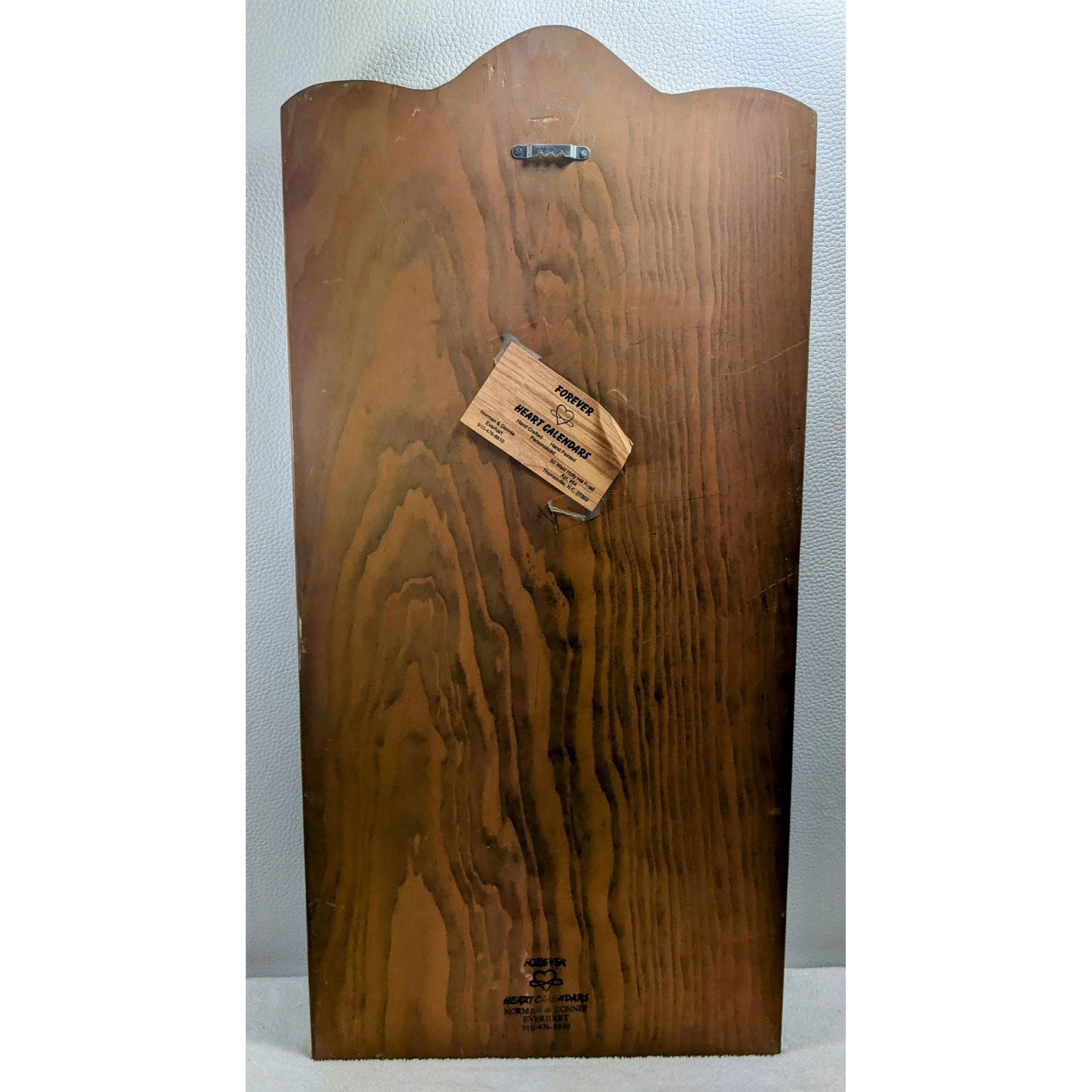 Vintage 1994 Forever Heart Calendars Brand Wooden Perpetual Calendar ...