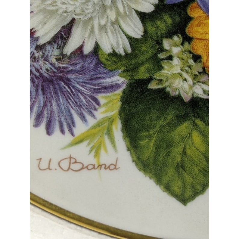 1988 Hutschenreuther Ursula Band Teller "autumn" Herbstfarben Fall ...