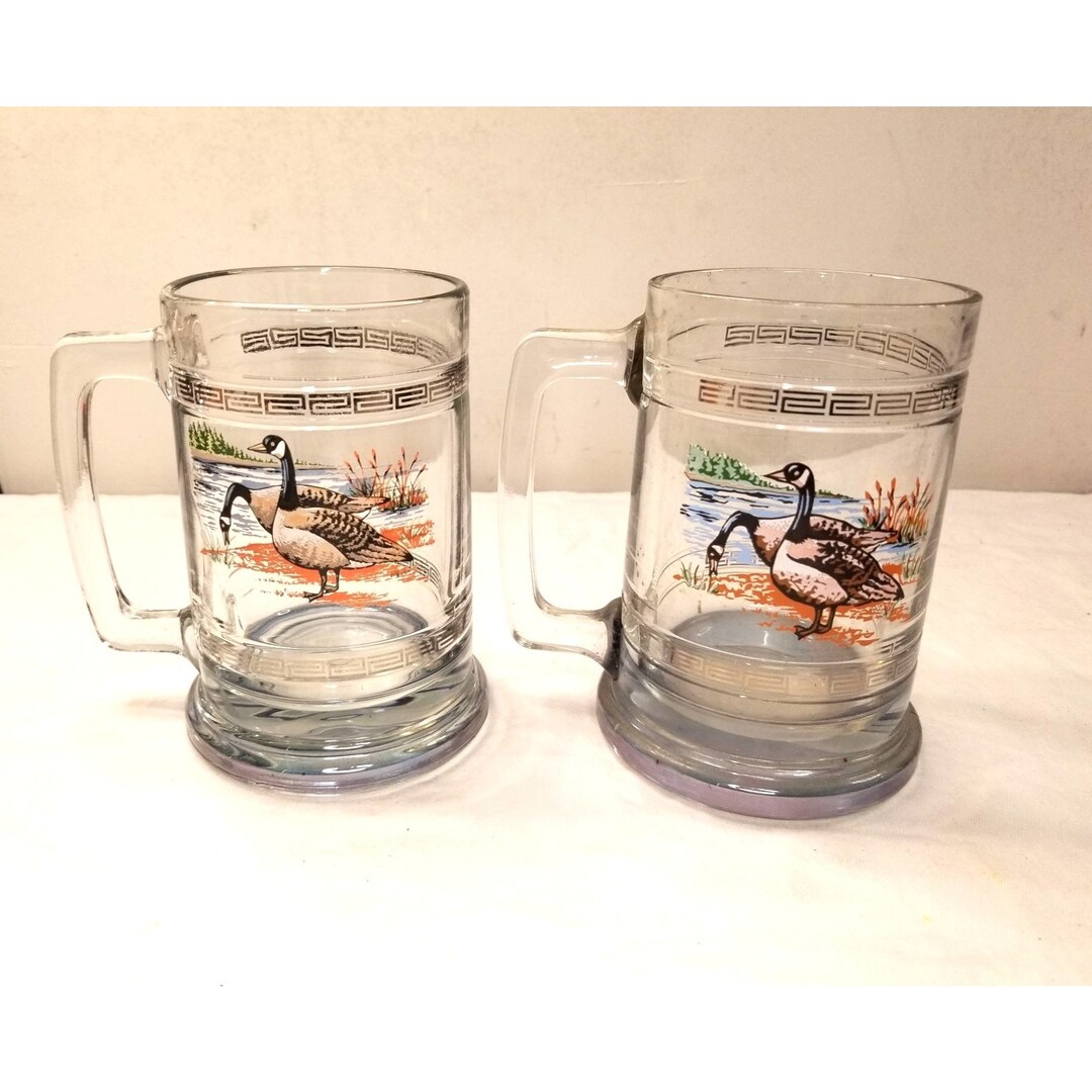Set 2 Vintage Princess House Canada Geese Beer Mug 1970-1990 Slight ...