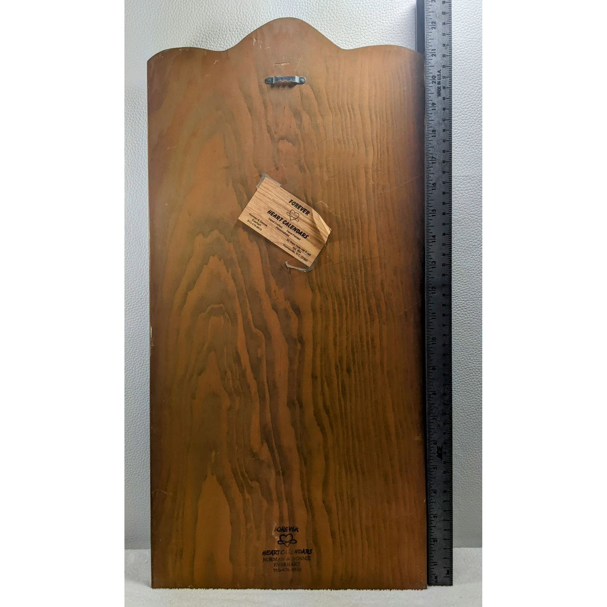 Vintage 1994 Forever Heart Calendars Brand Wooden Perpetual Calendar ...