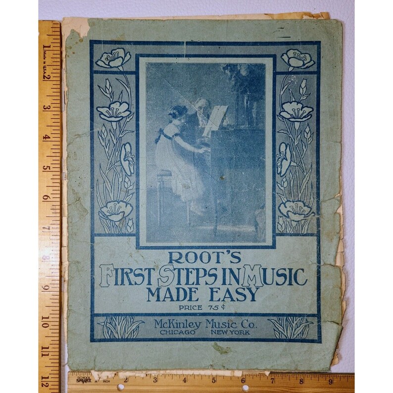 Antique 1906 "root's First Steps in Music Made Easy" Beginner Piano ...