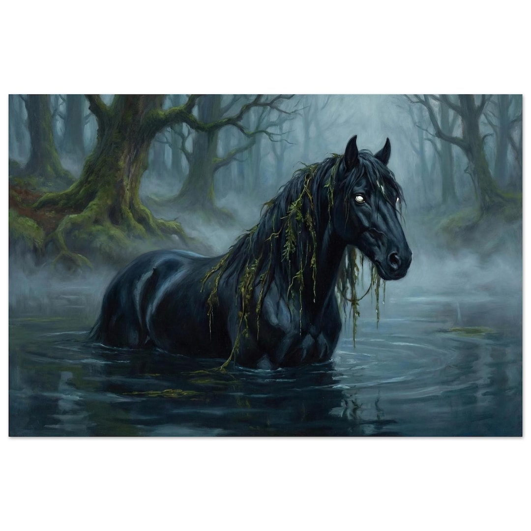 The Kelpie Scottish Folklore Celtic Myth Giclée Fine Art Poster - 12 ...