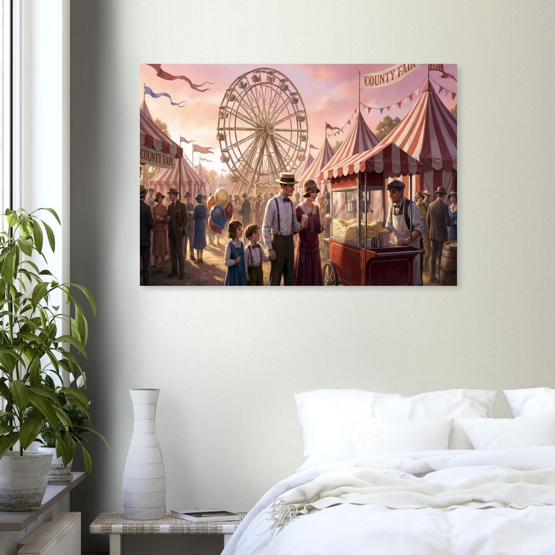 Nostalgic 1920s County Fair Celebration Vintage Feel Poster - Etsy