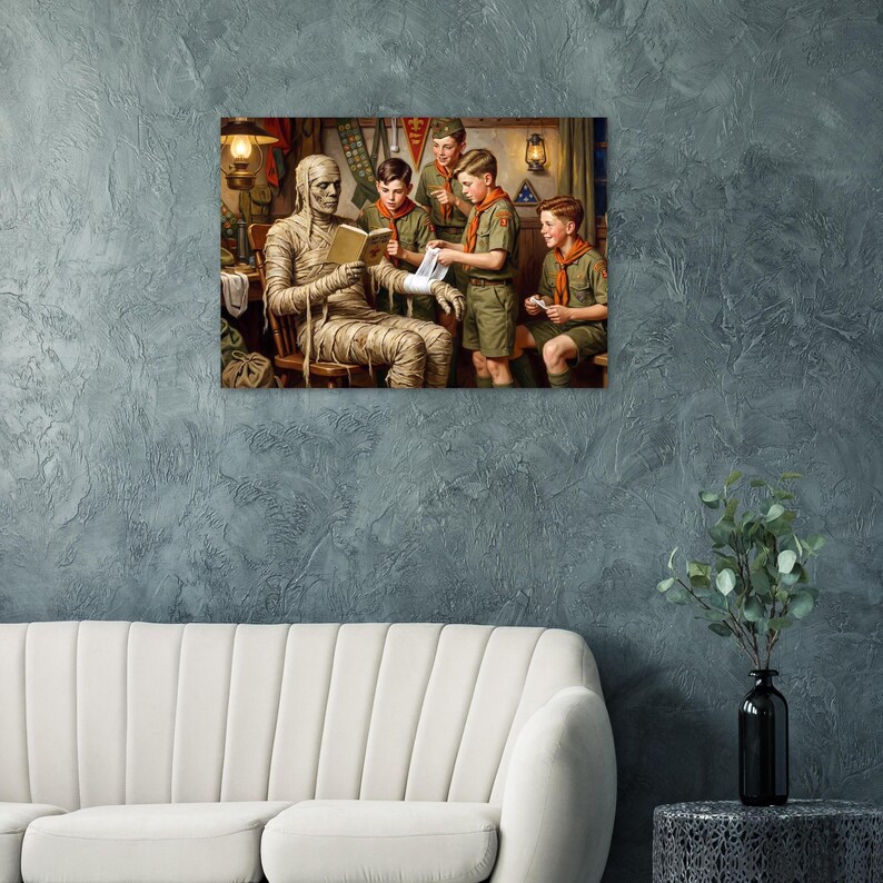 The Mummy and Retro Scouts First Aid Wall Poster - Etsy