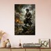 Lone Ronin Samurai Warrior Oil Painting Style Poster - Etsy