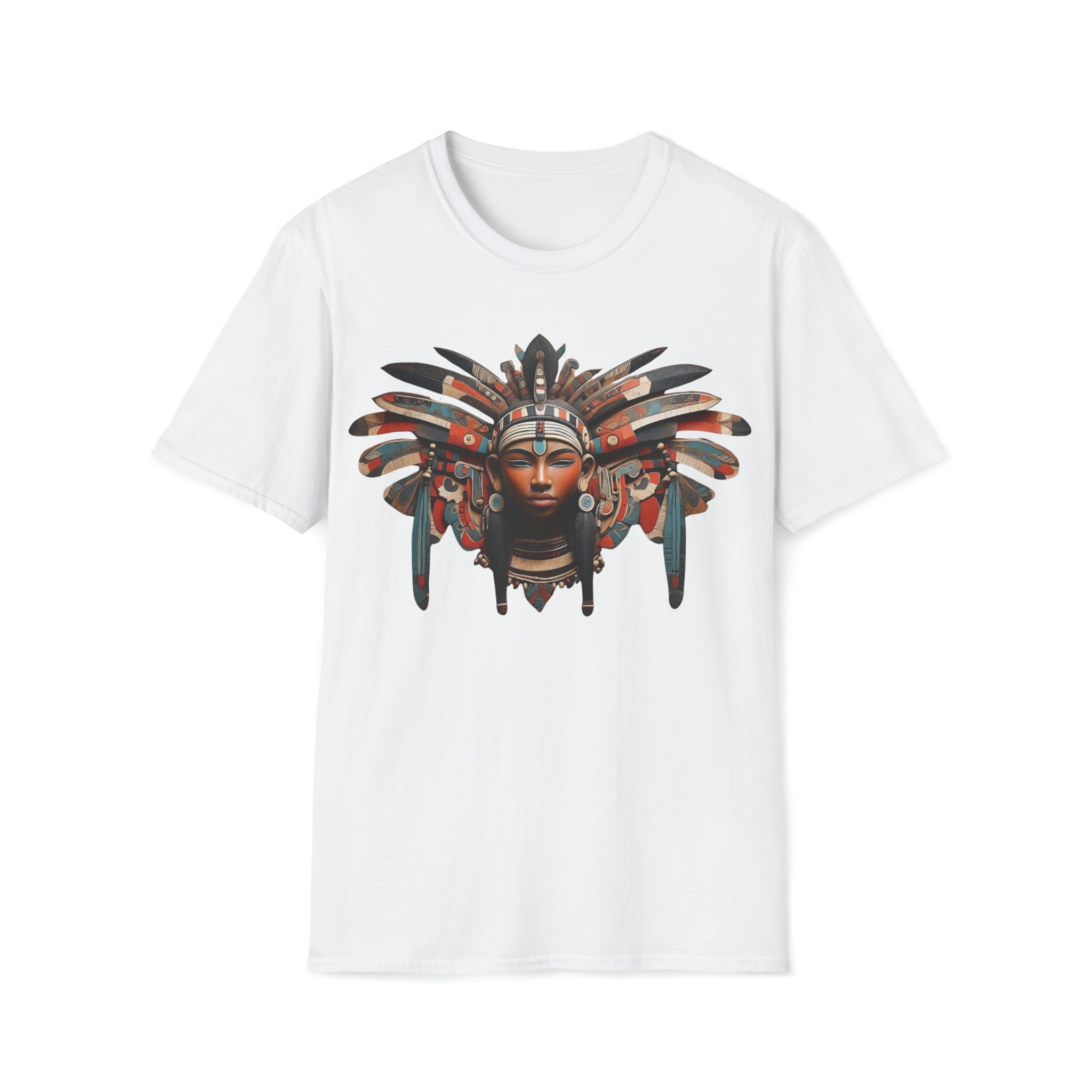 Tribal Art, Native American Tee Shirt Unisex Softstyle T-shirt - Etsy