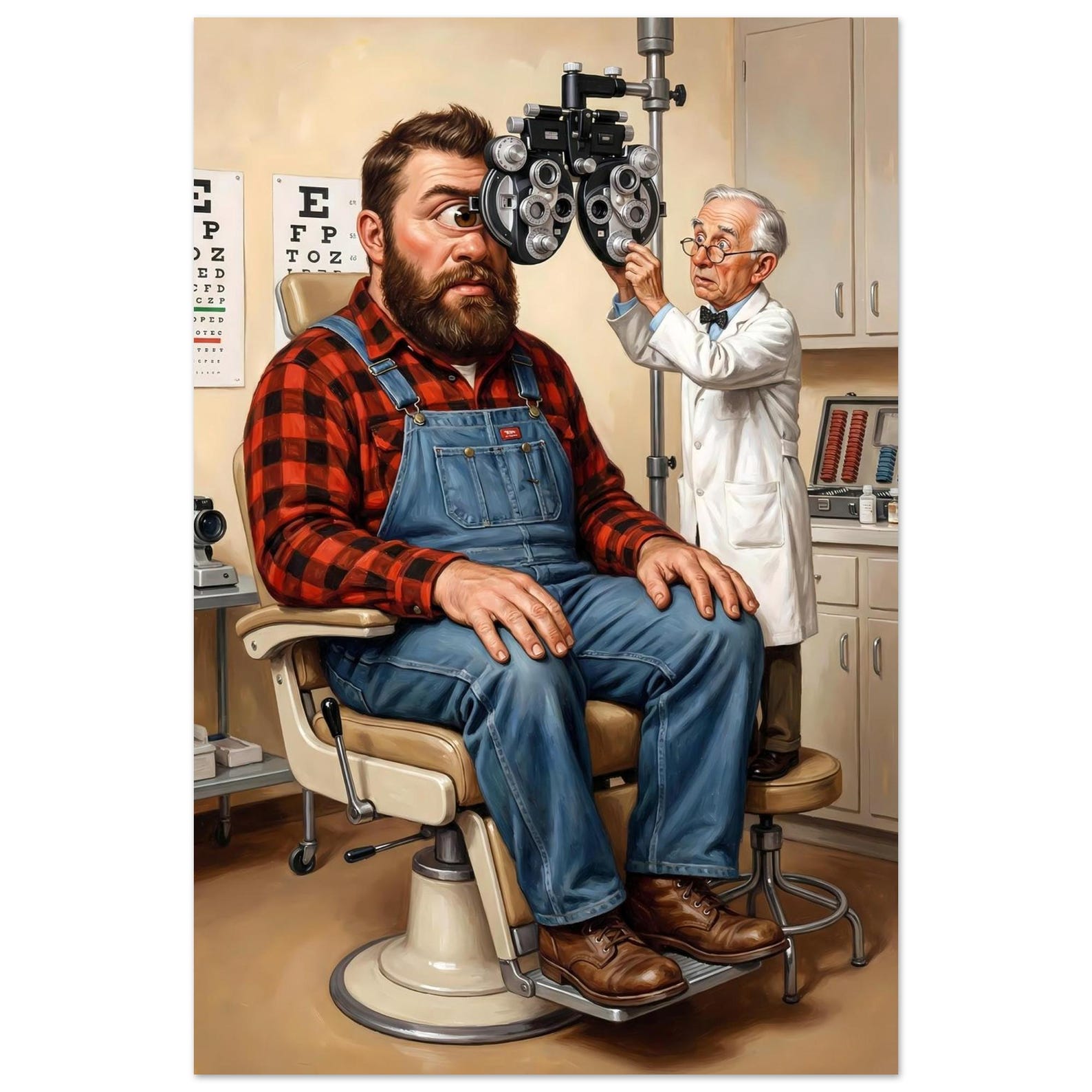 Funny Cyclops Eye Exam Poster Retro Optometrist Wall Art - Etsy