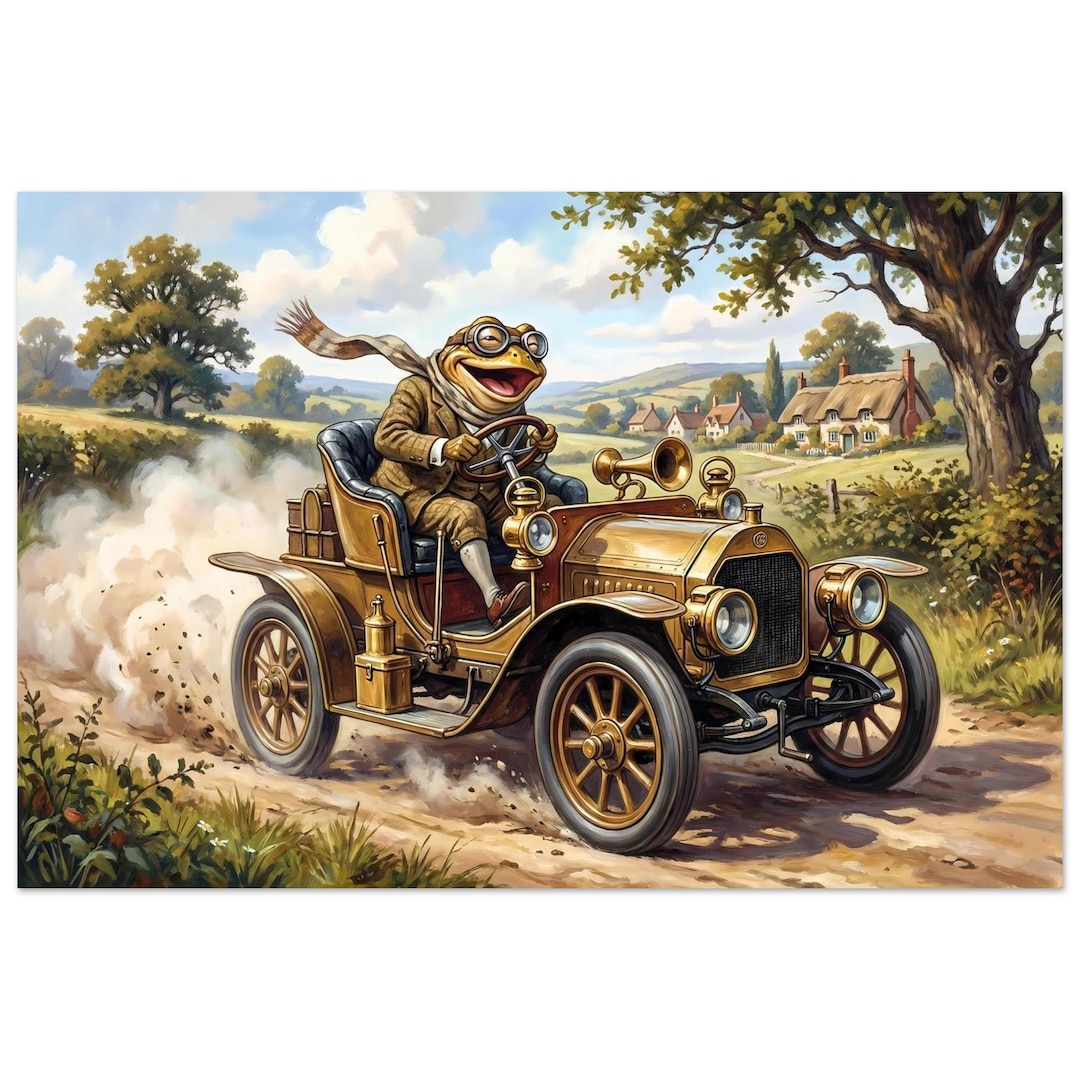 Mr Toad Wind in Willows Classic Literature Nursery Poster - Etsy