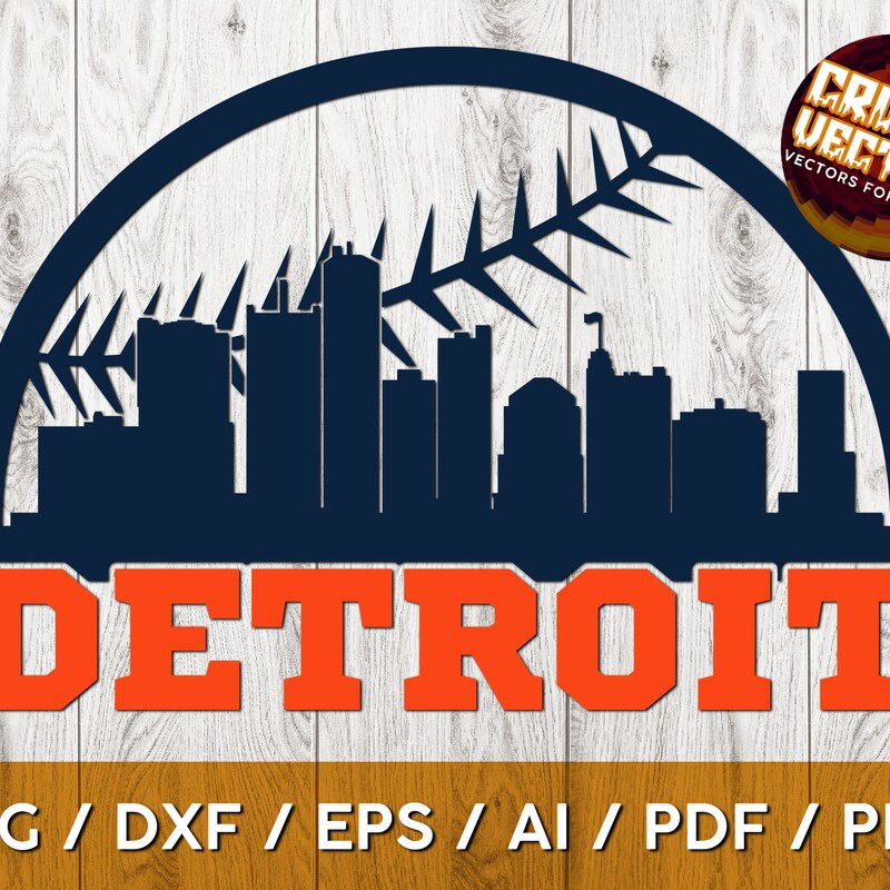 Detroit Skyline Svg - Etsy