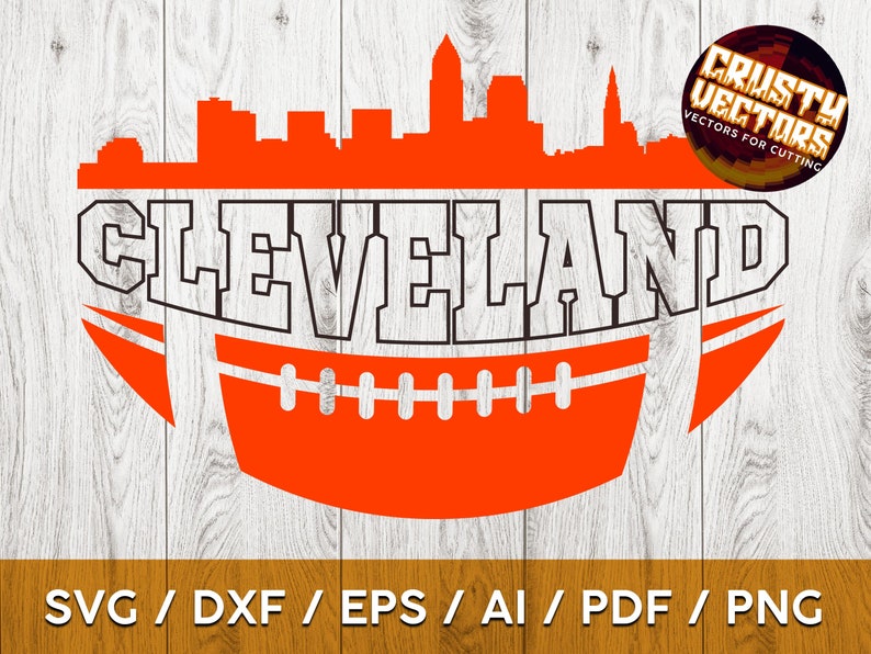 Cleveland Football Inspired Design for Printing, Cutting and ...