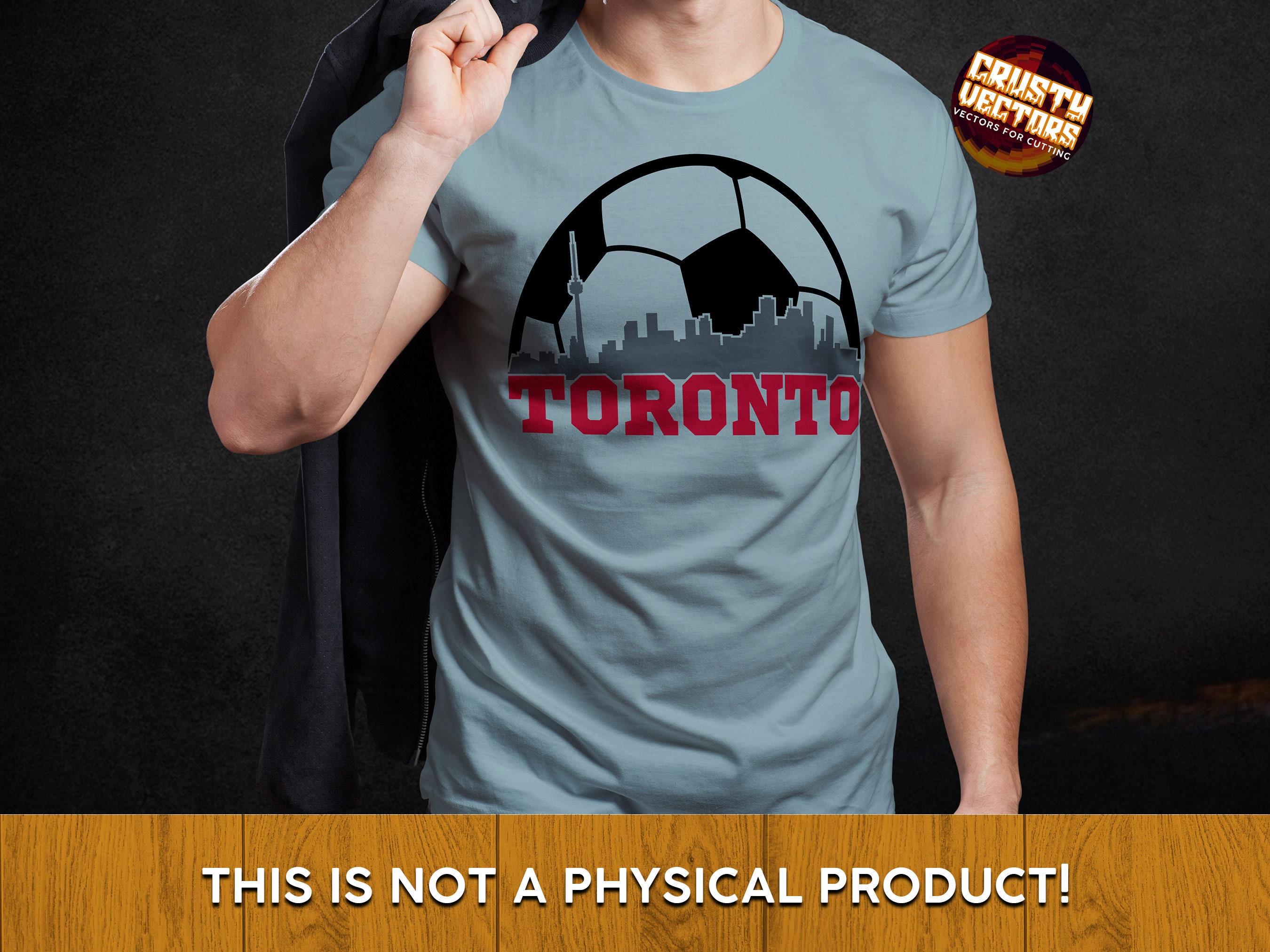 Toronto Soccer Ball and Skyline Fan Art Design for Print, Cutting and ...