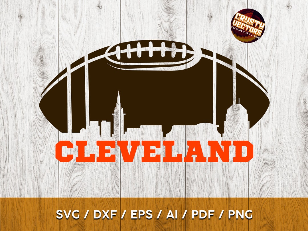 Cleveland Football Design Perfect for Printing, Cutting and Sublimation ...