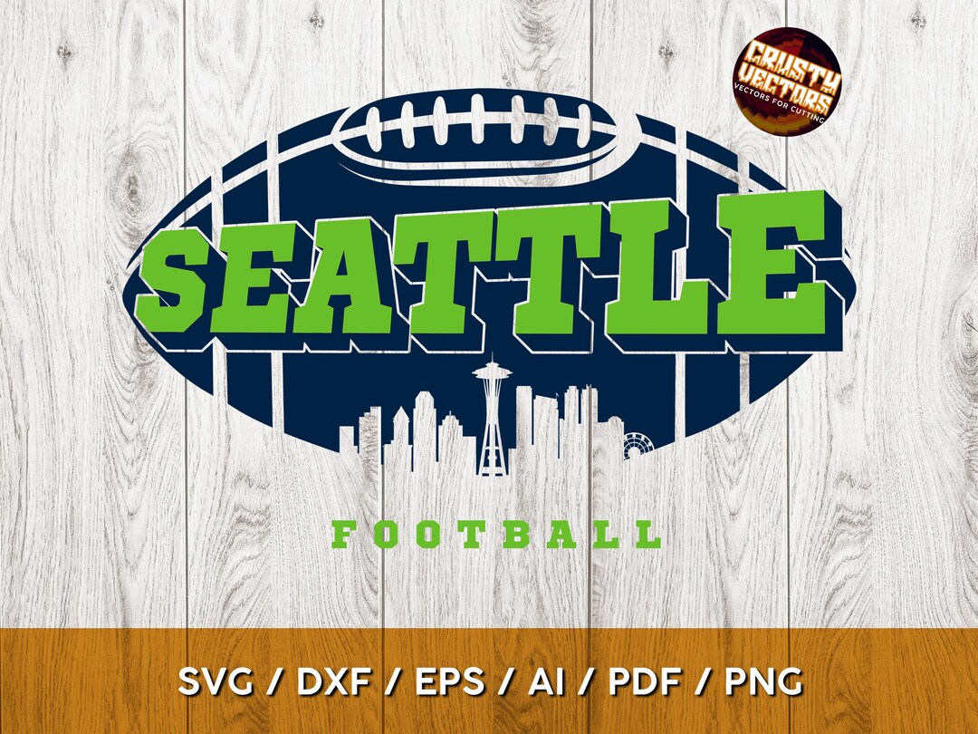 Seattle Football Fan Digital Design With Skyline for Printing, Cutting ...