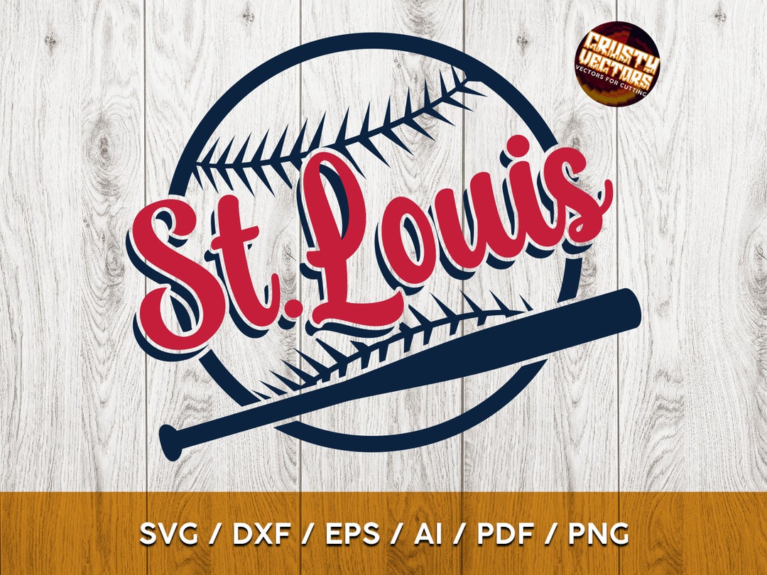 St. Louis Inspired Baseball Ball Design - Perfect for Printing and ...