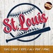St. Louis Inspired Baseball Ball Design - Perfect for Printing and ...