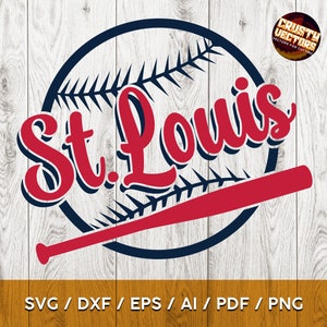 St. Louis Inspired Baseball Ball Design - Perfect for Printing and ...