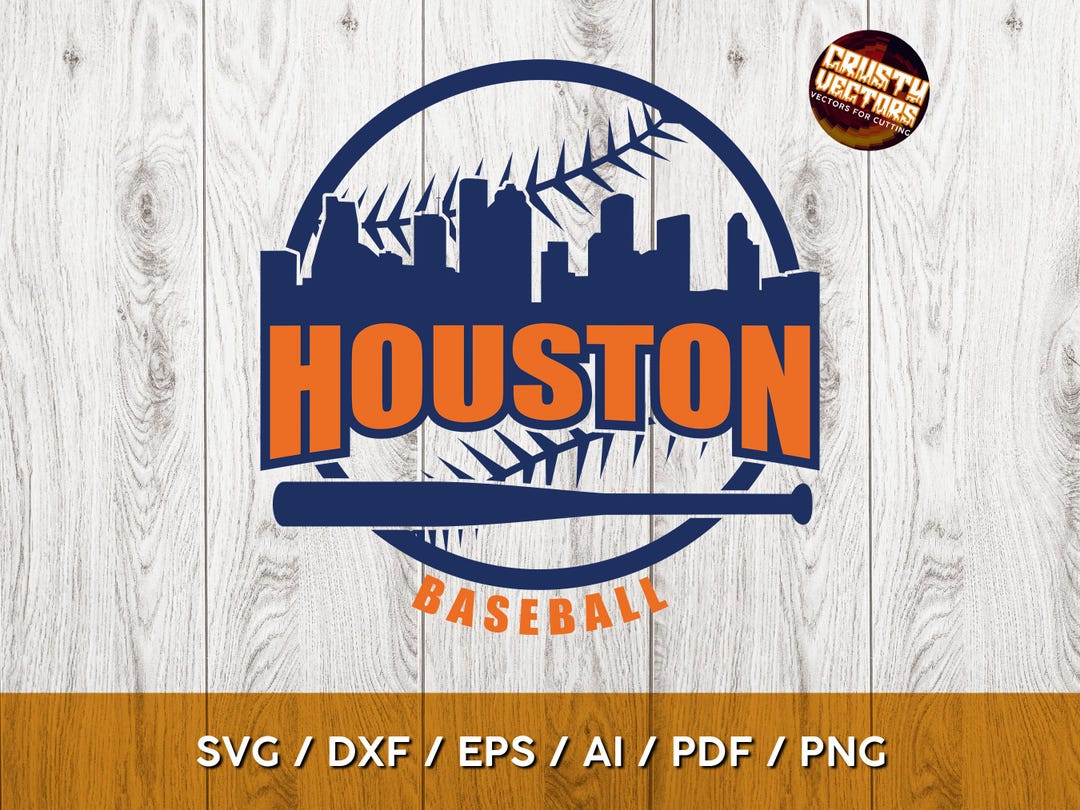 Houston Baseball Inspired Digital Design for Printing, Cutting and ...
