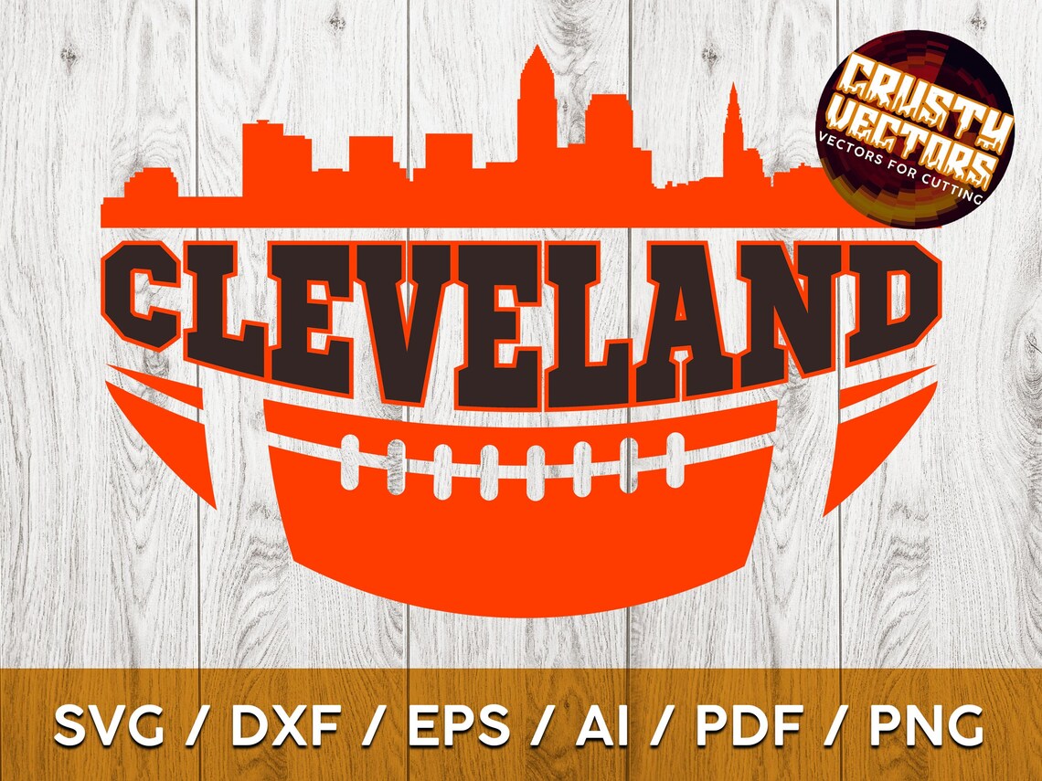 Cleveland Football Inspired Design for Printing, Cutting and ...