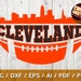 Cleveland Football Inspired Design for Printing, Cutting and ...