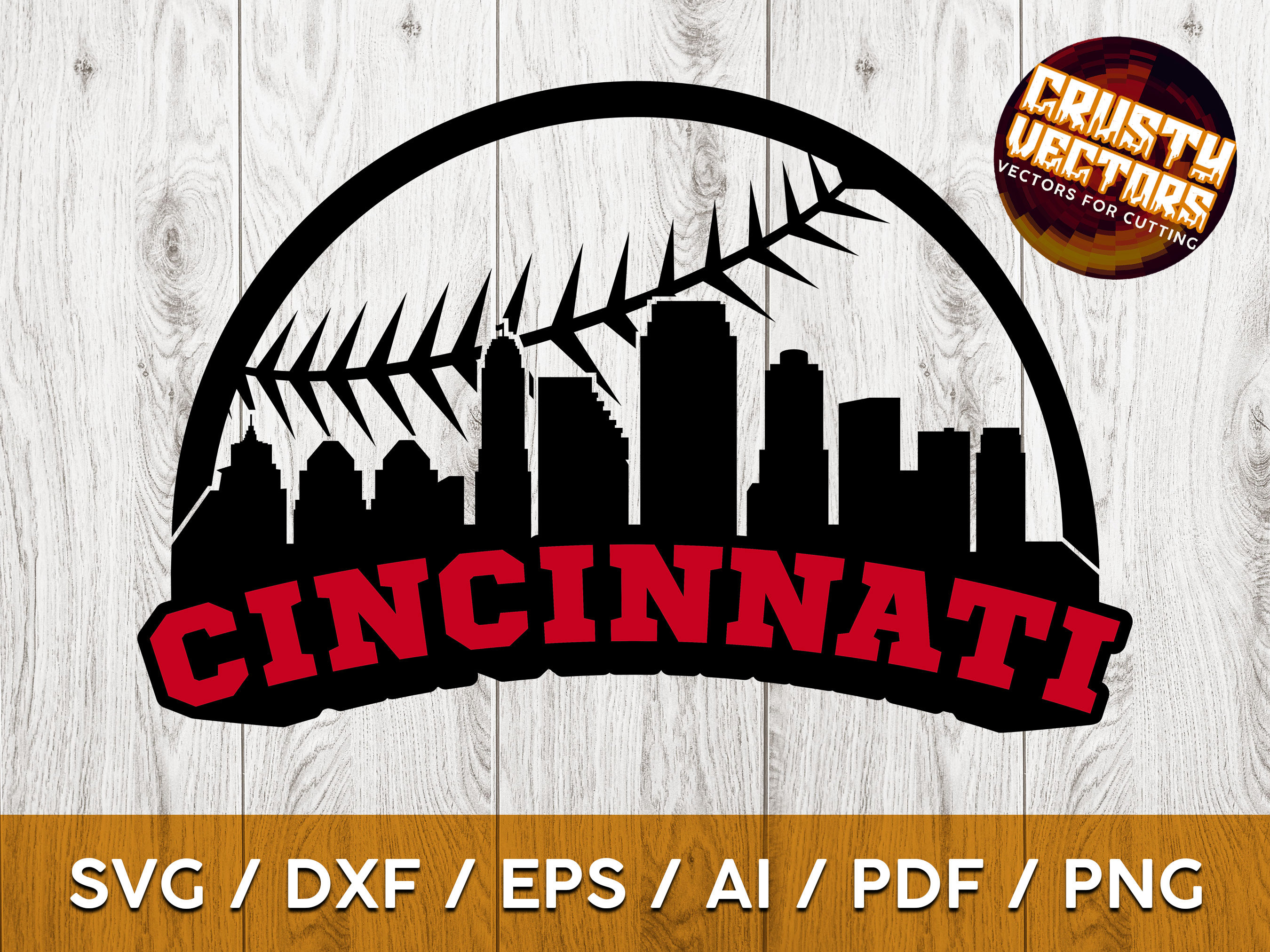 Cincinnati Baseball Inspired Logo Design - Perfect for Printing ...