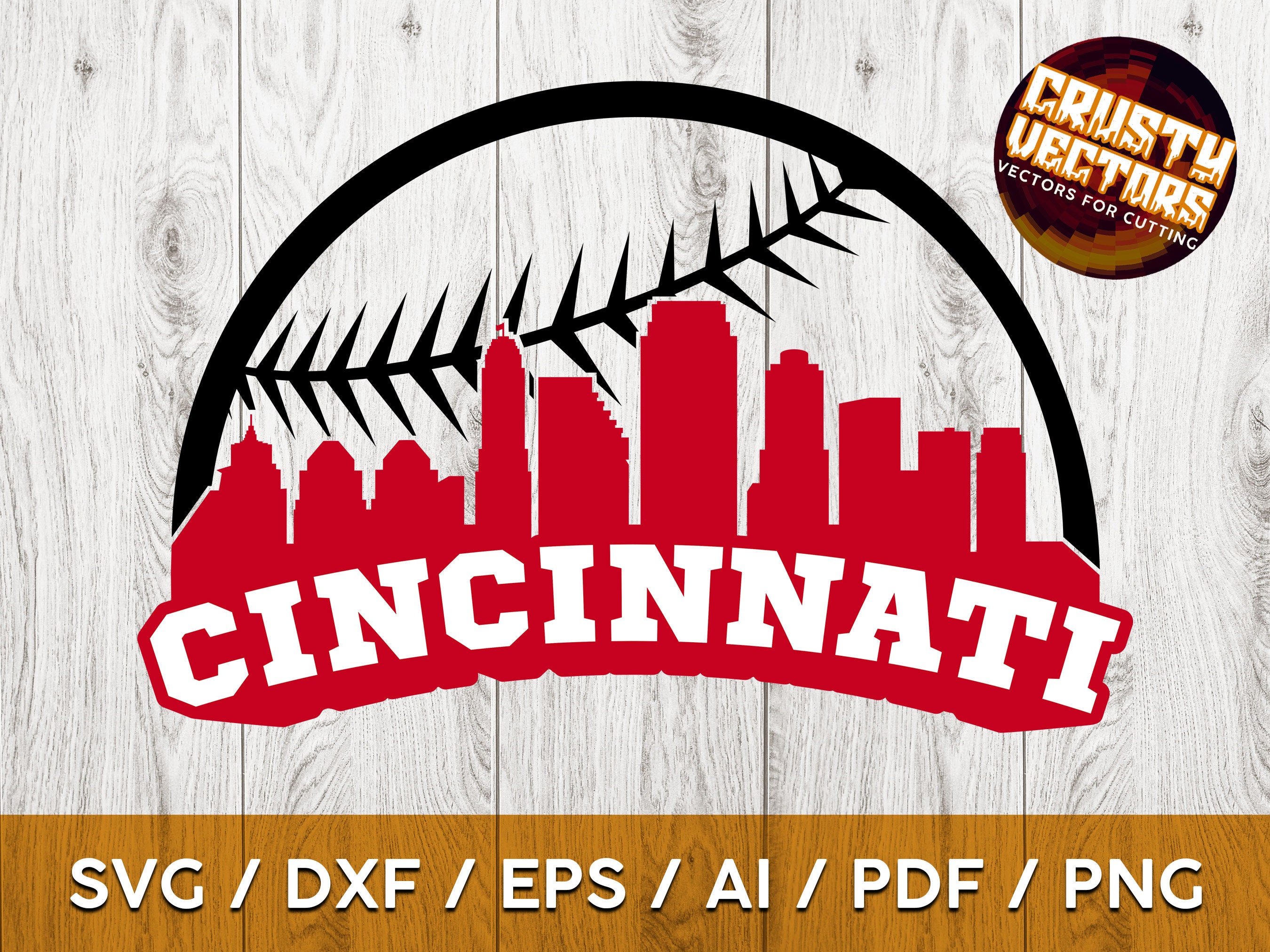 Cincinnati Baseball Inspired Logo Design - Perfect for Printing ...