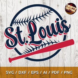 St. Louis Inspired Baseball Ball Design - Perfect for Printing and ...