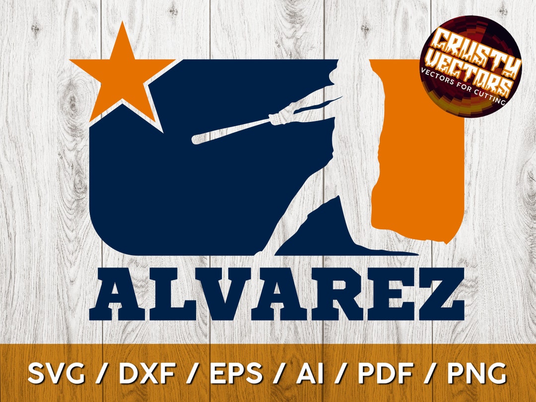 Alvarez Houston Baseball Inspired Logo Design for Printing, Cutting and ...