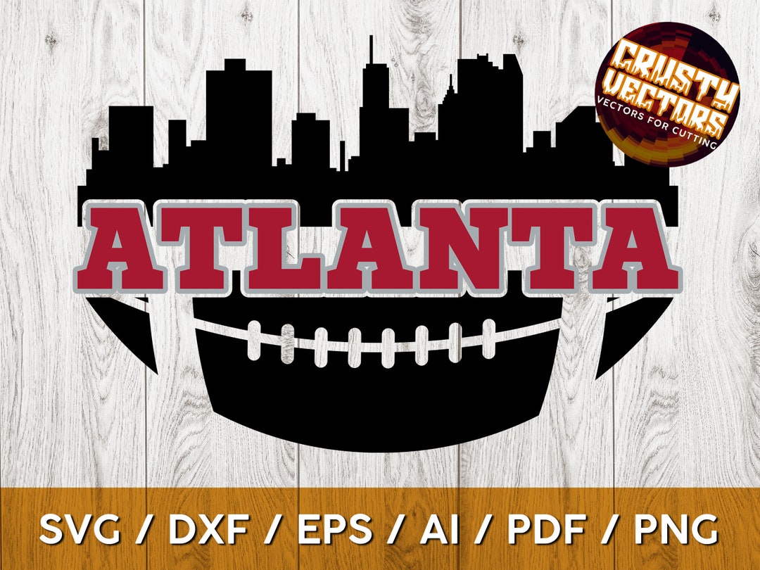 Atlanta Football Inspired Design Fan Art With Skyline for Printing ...