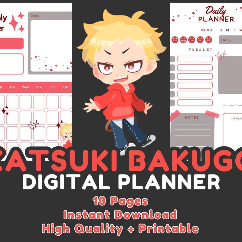 Bakugo Anime Journal - Etsy