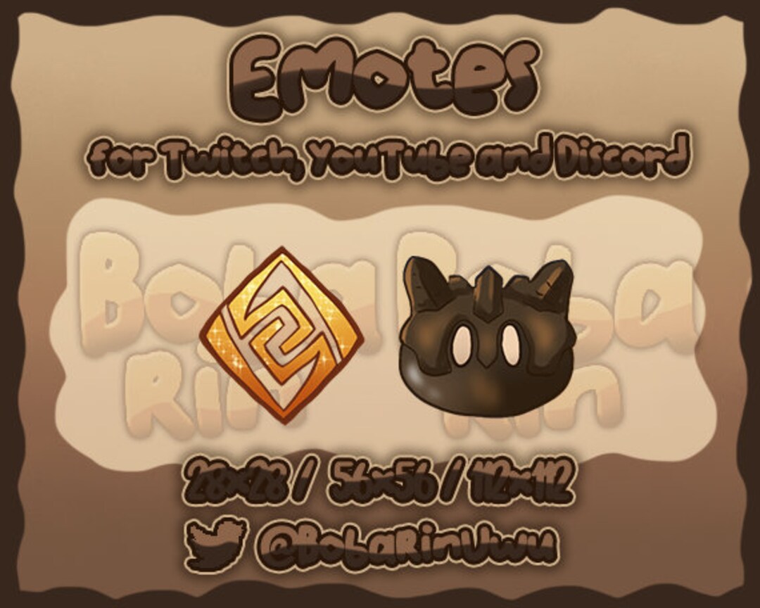 Genshin Impact Emotes Geo Element Geo Slime Emotes for Twitch, Youtube ...