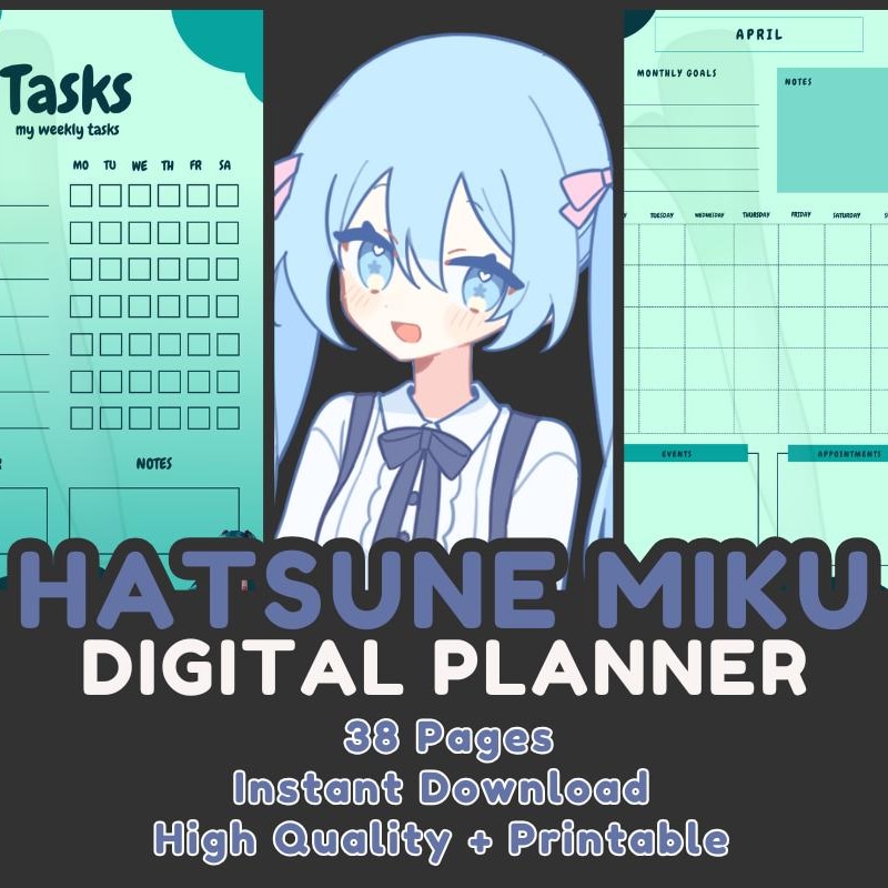 Hatsune Miku Binder - Etsy