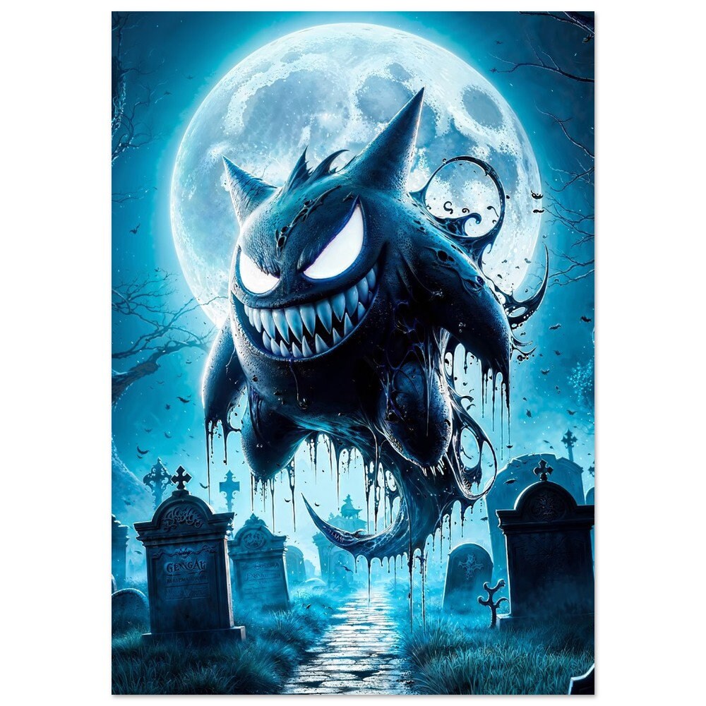 Gengar X Venom Pokemon Poster on 200g Premium Mat Paper Geek Manga Decoration Unique Gift - Etsy