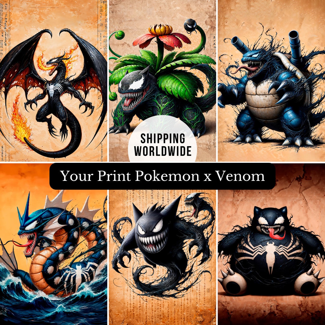 Pokemon X Venom Premium Matte Paper 280g, Charizard, Snorlax, Venusaur ...