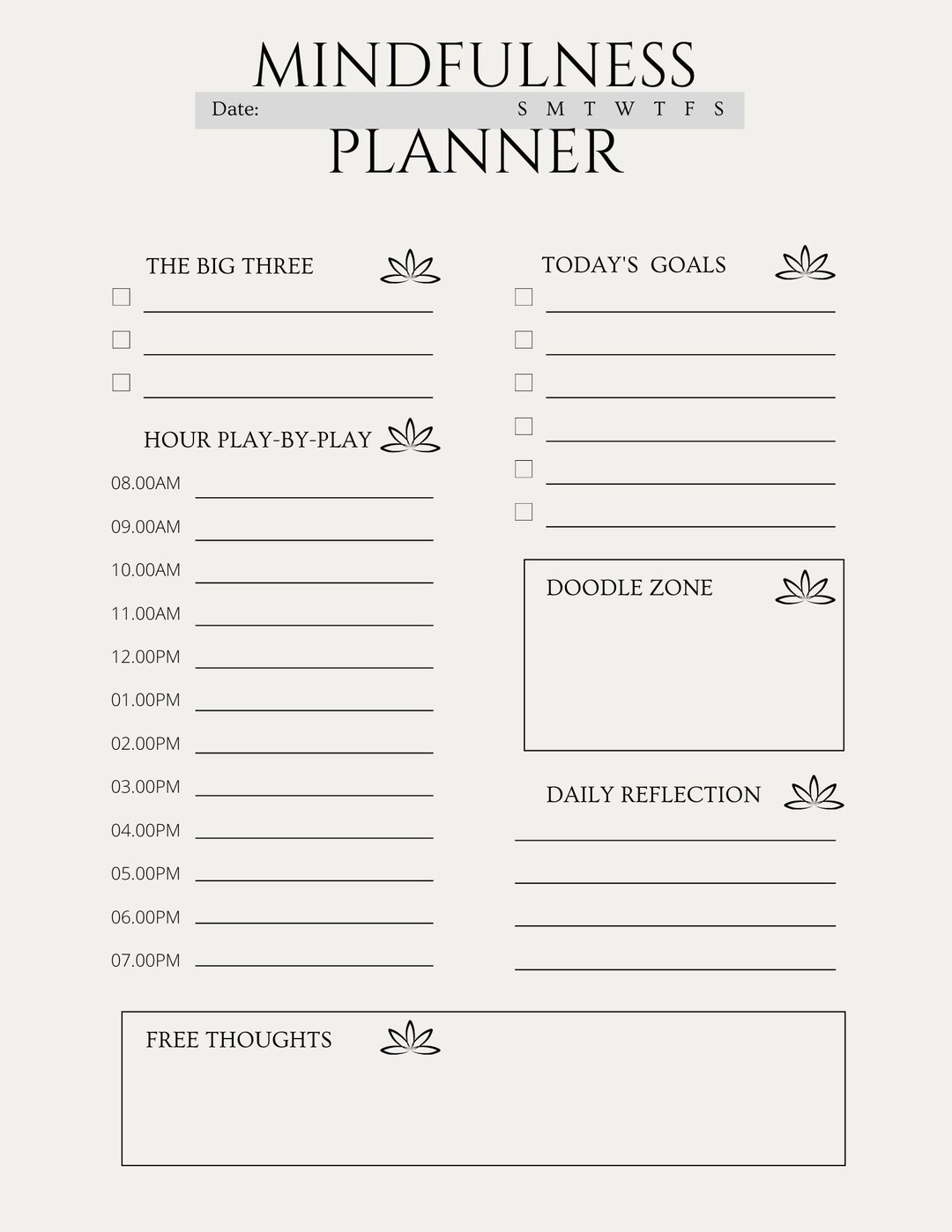 Mindfulness Planner - Etsy